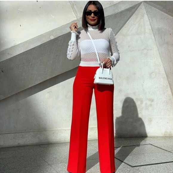 Zara | Pants & Jumpsuits | Zara Red Pants | Poshmark